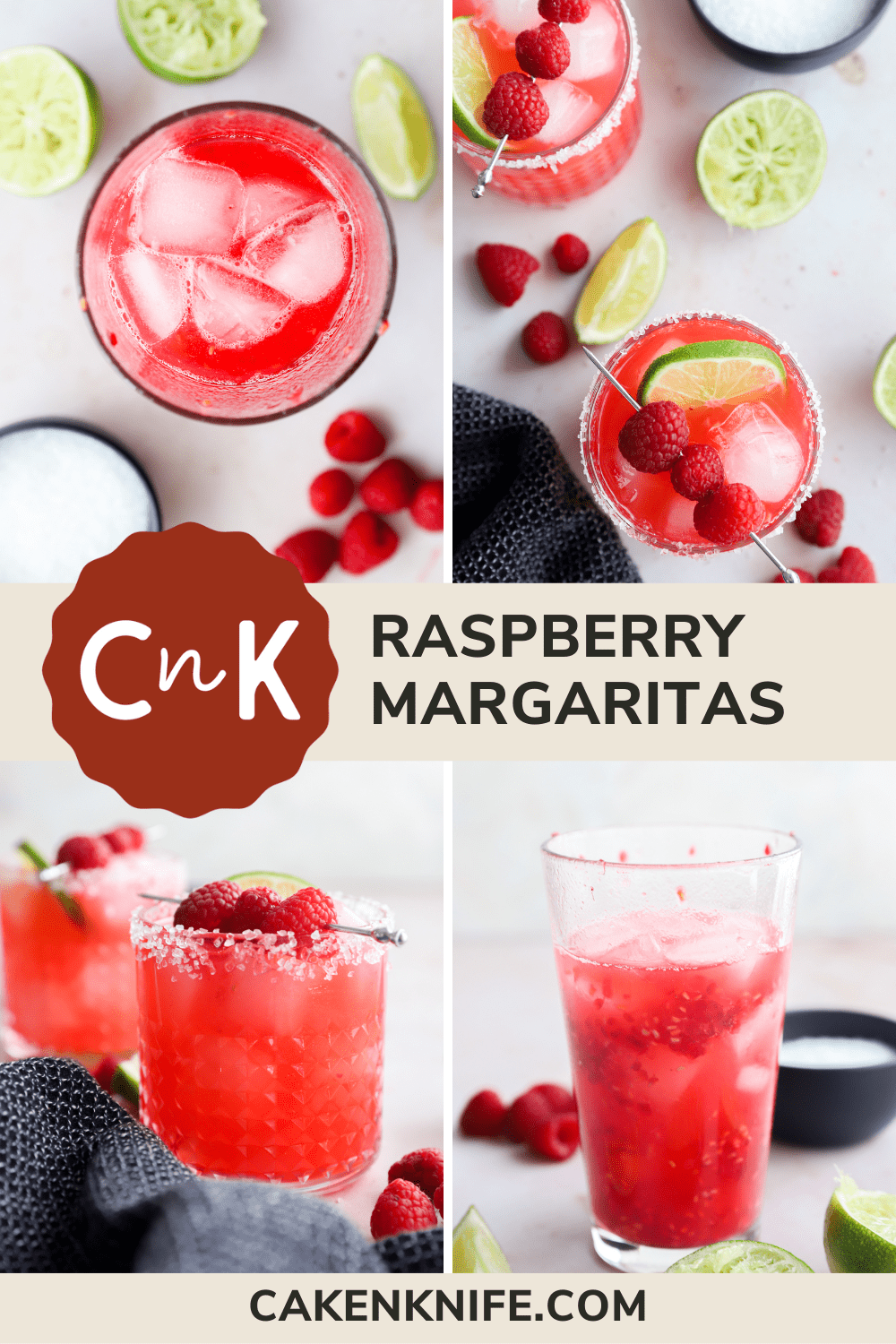 Refreshing 4-Ingredient Raspberry Margarita | Cake 'n Knife