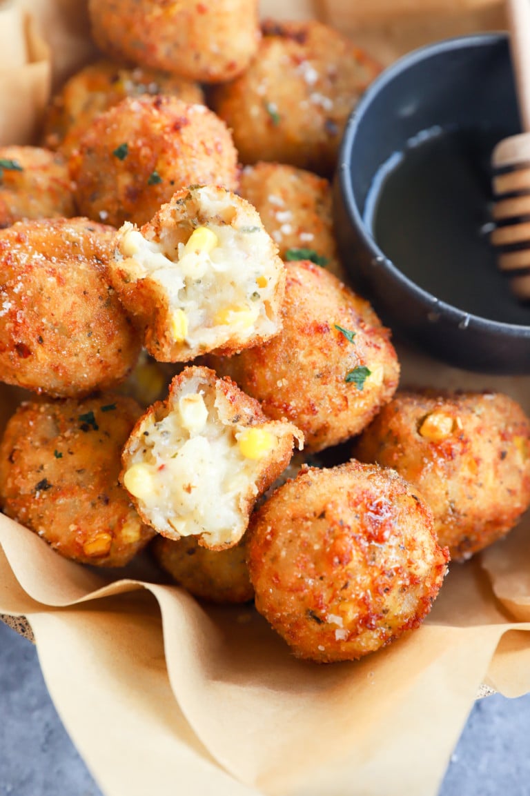 Crispy Cheese Corn Balls | Cake 'n Knife