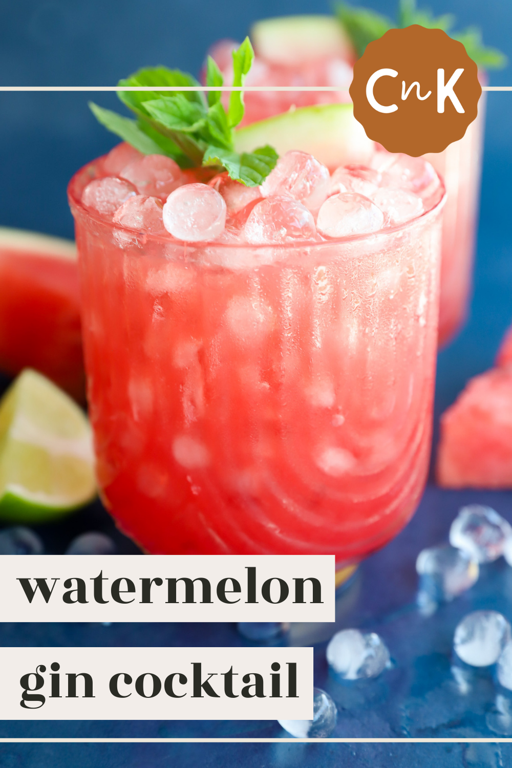 Watermelon Gin Cocktail | Cake 'n Knife