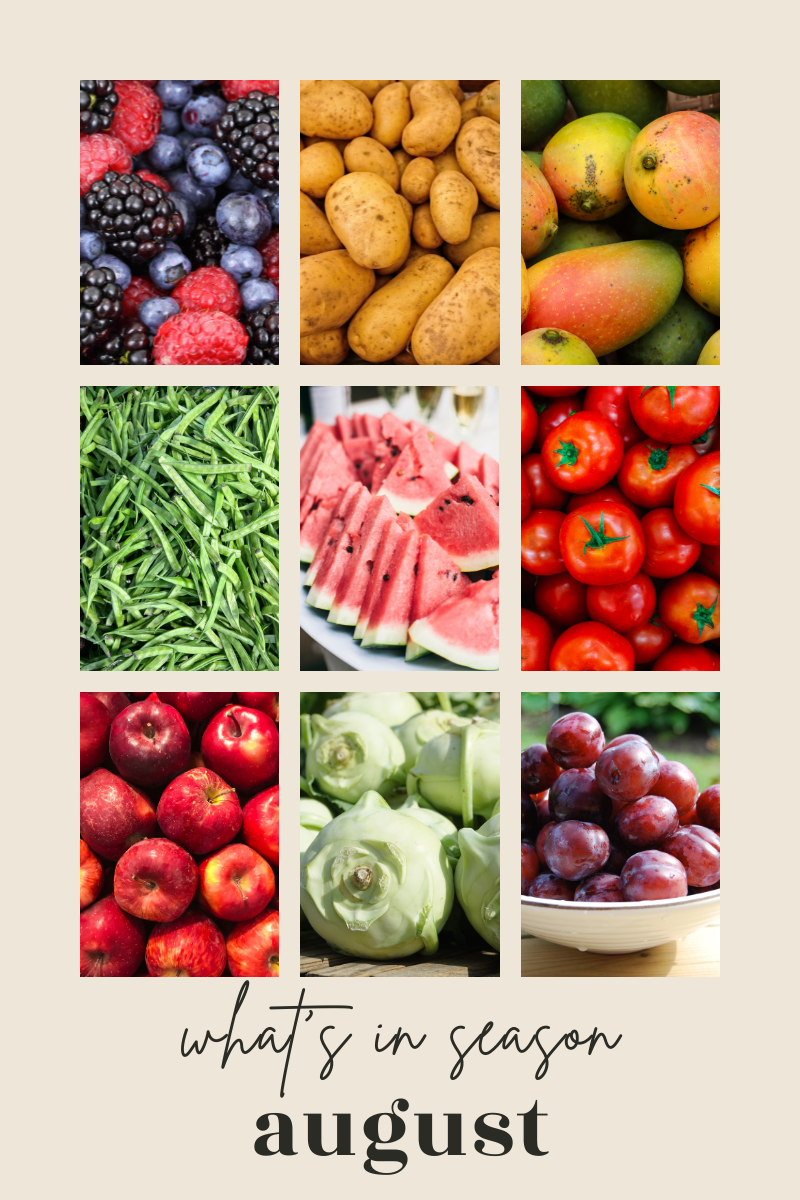 What's in Season in August (Produce Guide) | Cake 'n Knife