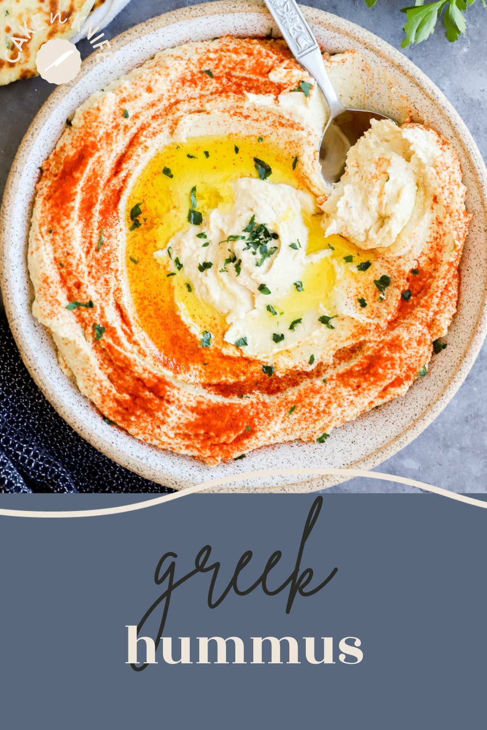 Creamy Greek Hummus | Cake 'n Knife