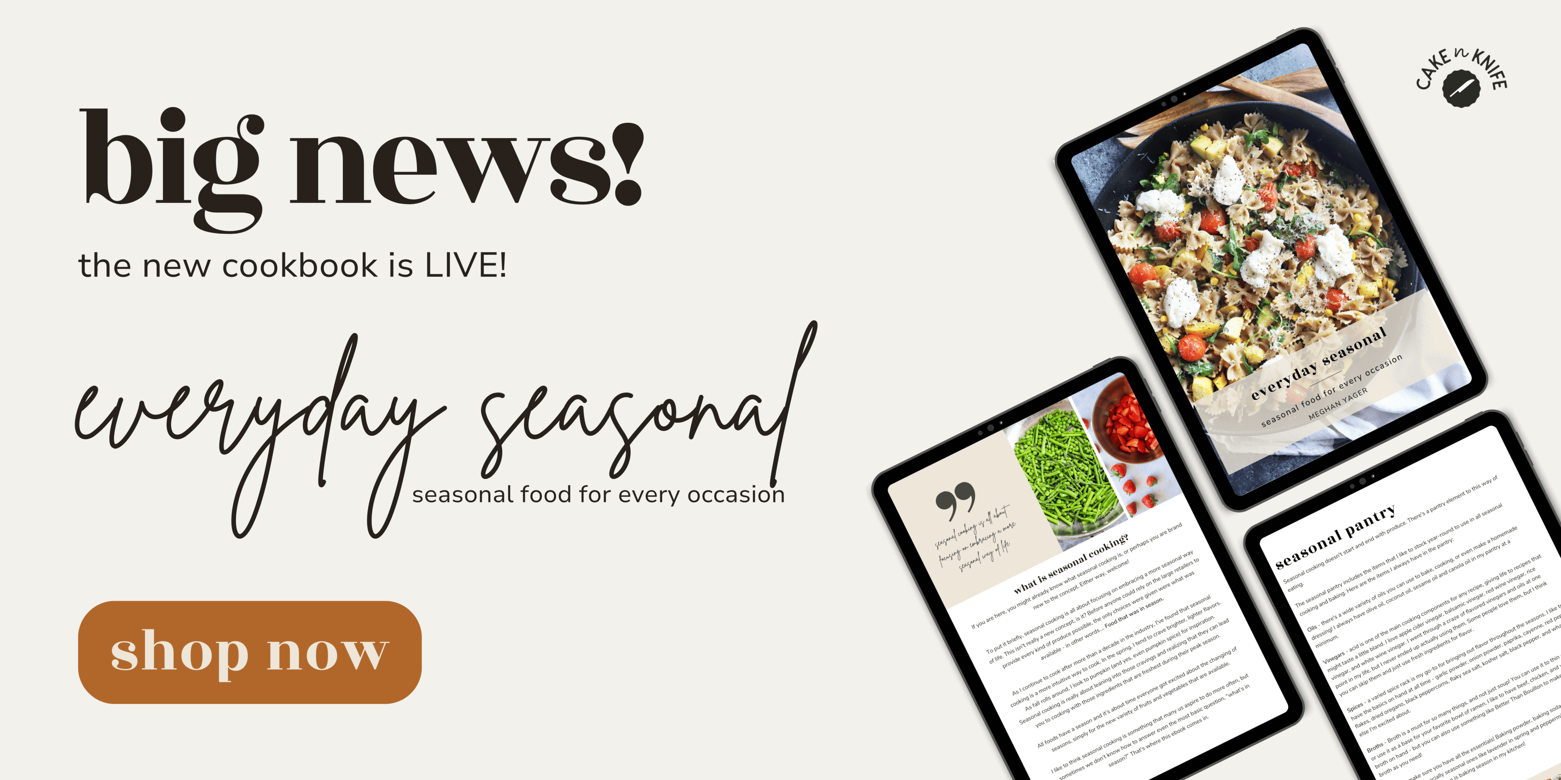 everyday seasonal: a seasonal cooking cookbook | Cake 'n Knife