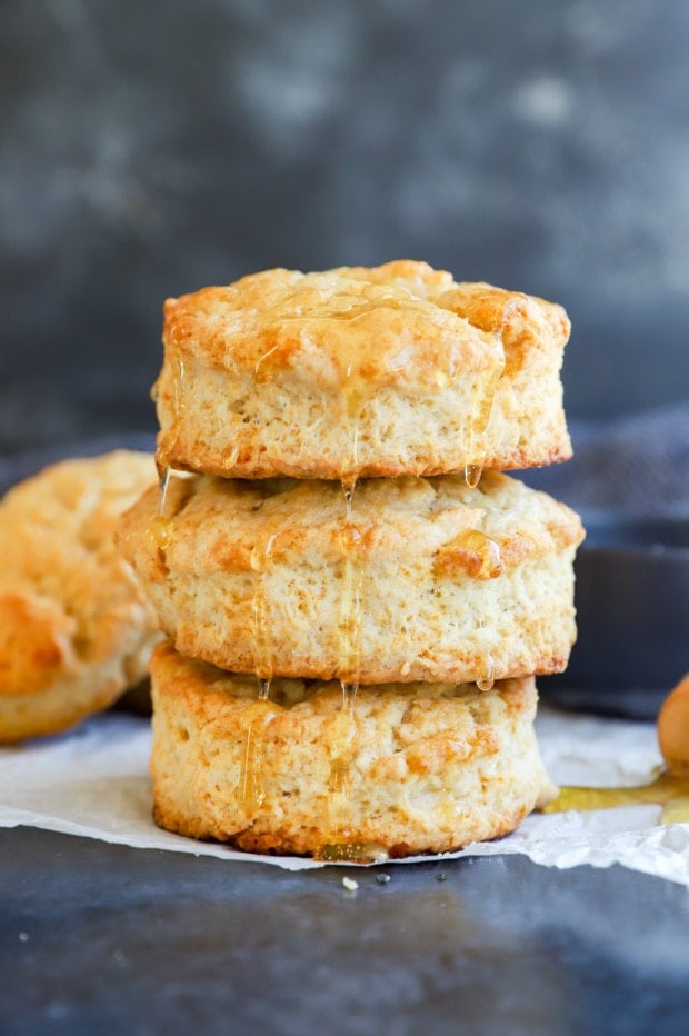 Easy Flaky Honey Butter Biscuits | Cake 'n Knife