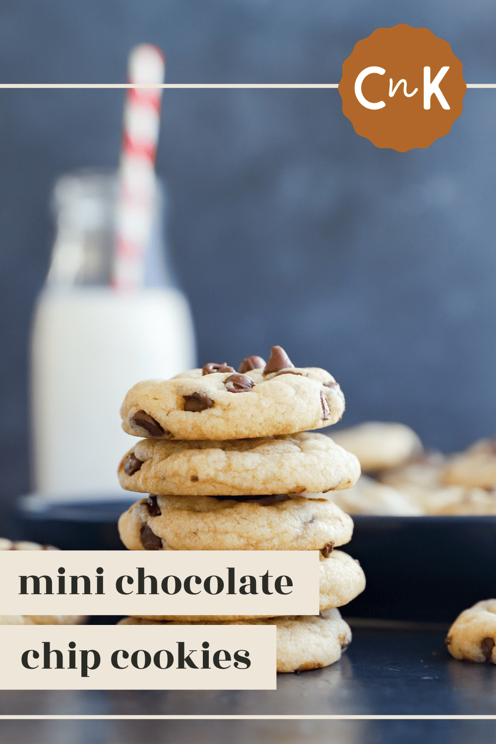 Soft and Chewy Mini Chocolate Chip Cookies | Cake 'n Knife