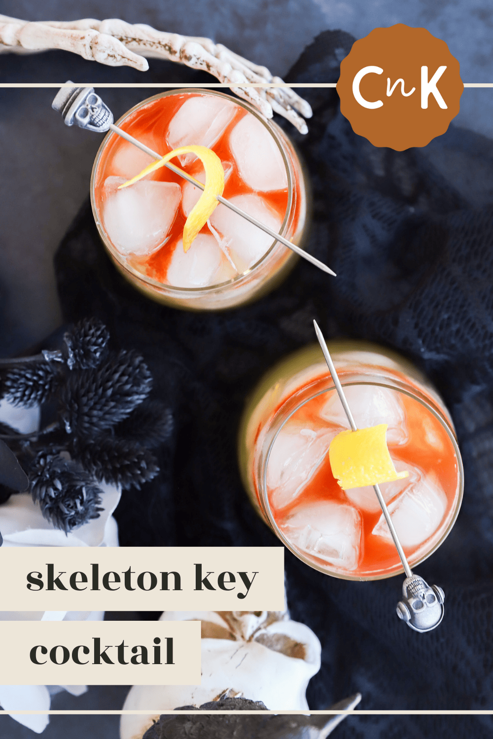 Skeleton Key Halloween Cocktail | Cake 'n Knife