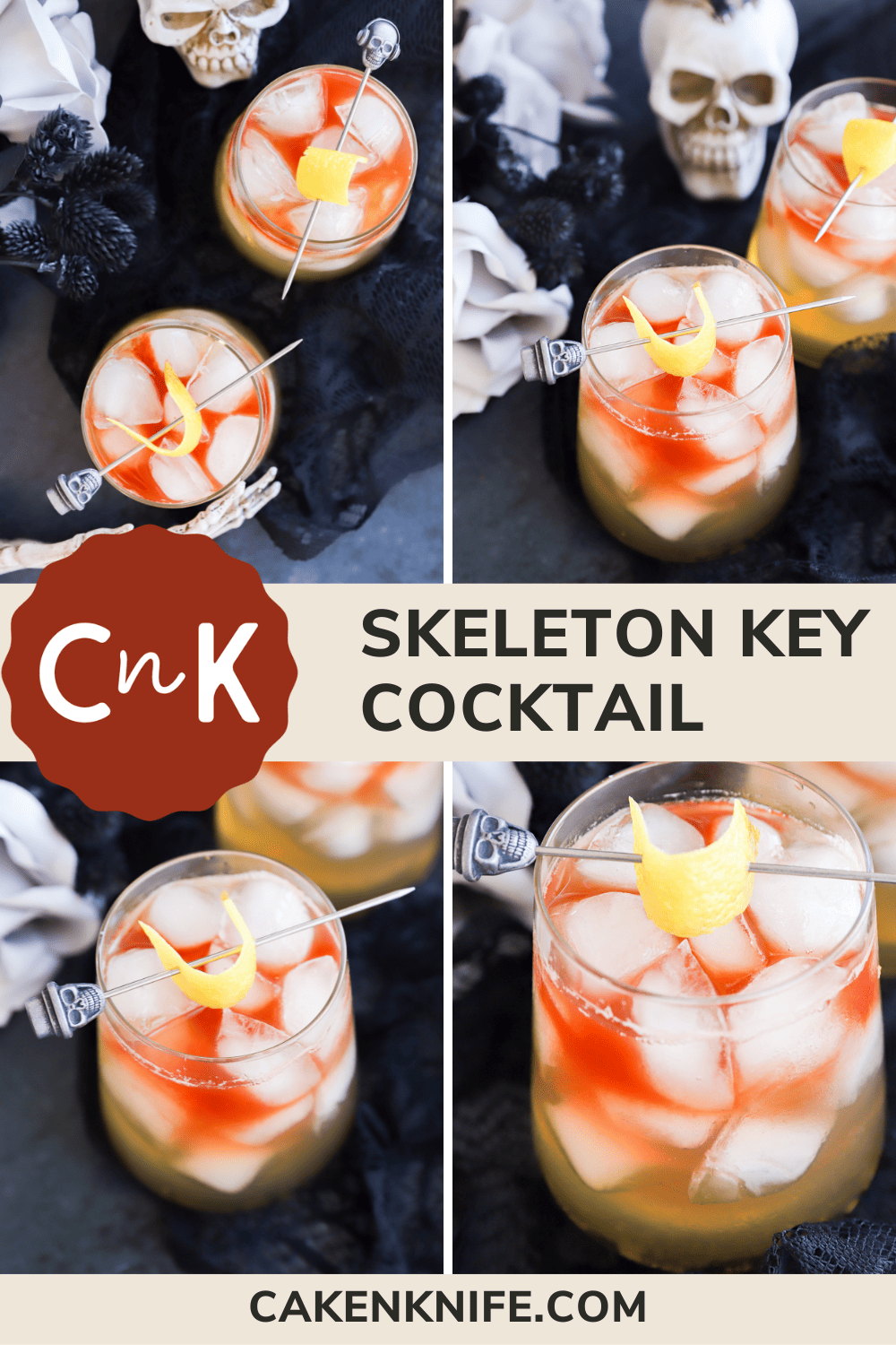 Skeleton Key Halloween Cocktail | Cake 'n Knife