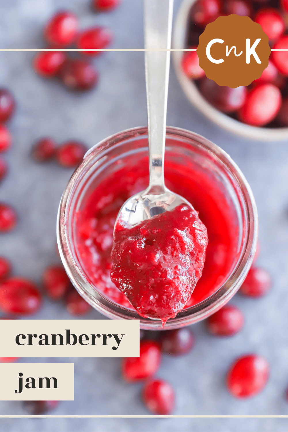 Easy Cranberry Jam (only 5 ingredients!) | Cake 'n Knife