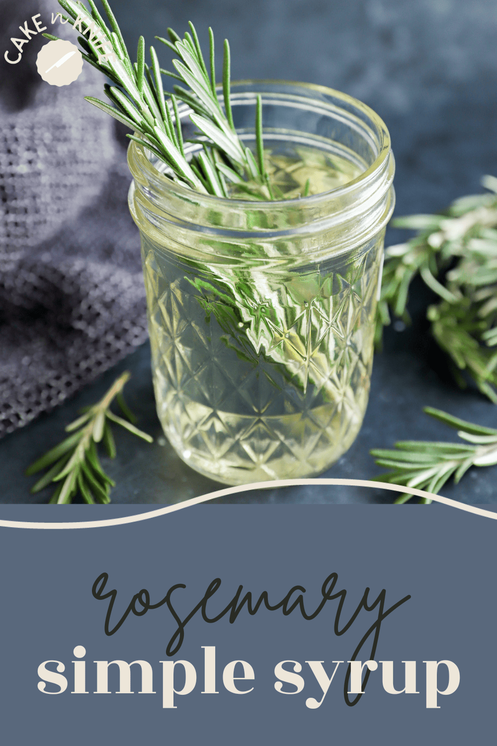 Rosemary Simple Syrup | Cake 'n Knife