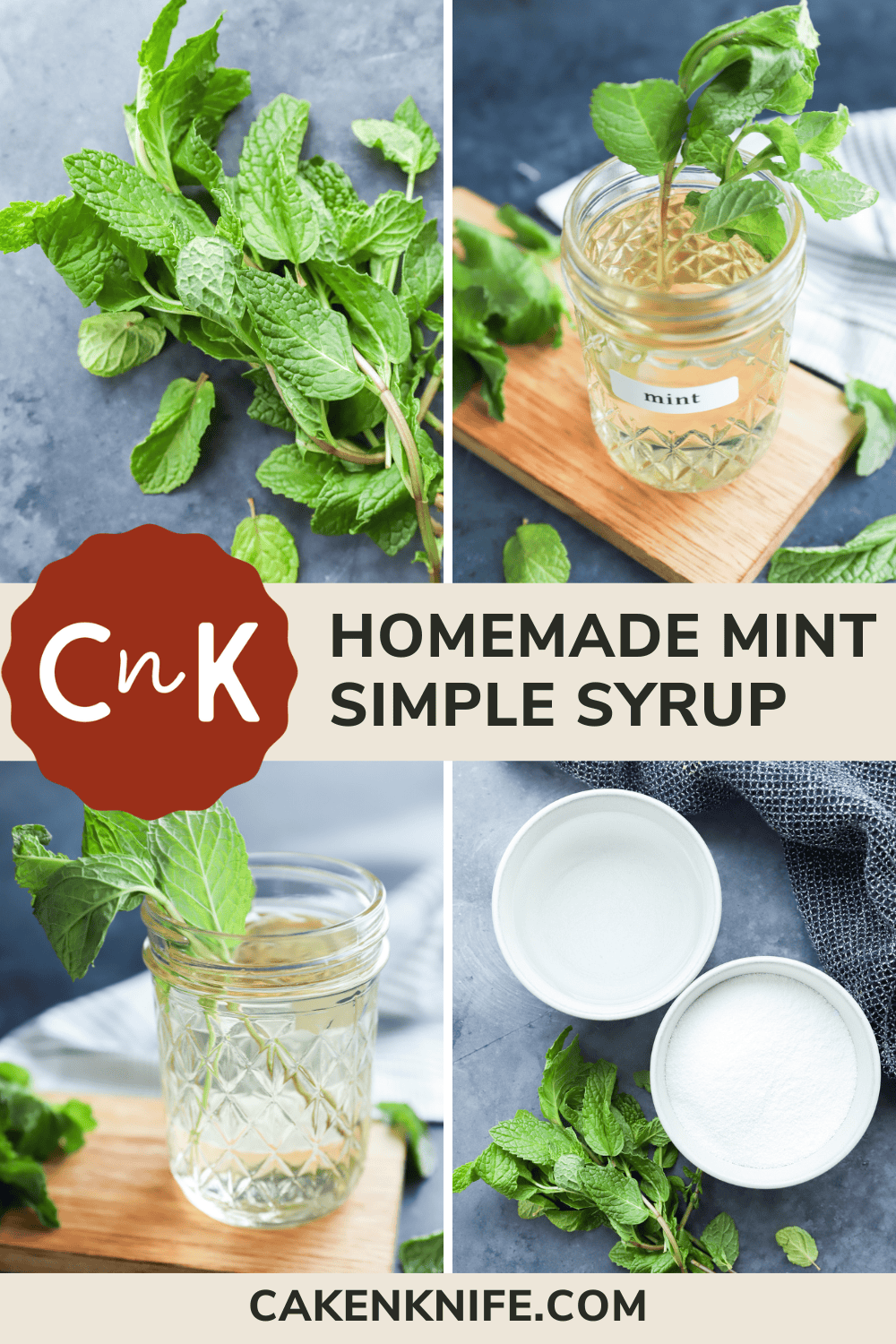 How to Make Fresh Mint Simple Syrup | Cake 'n Knife