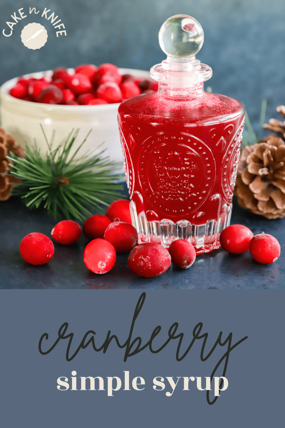 How to Make Cranberry Simple Syrup | Cake 'n Knife