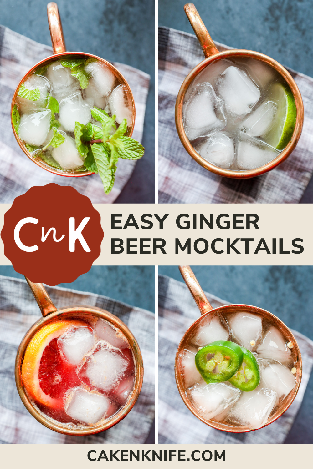 The Easiest Ginger Beer Mocktail Recipe (with variations!) | Cake 'n Knife