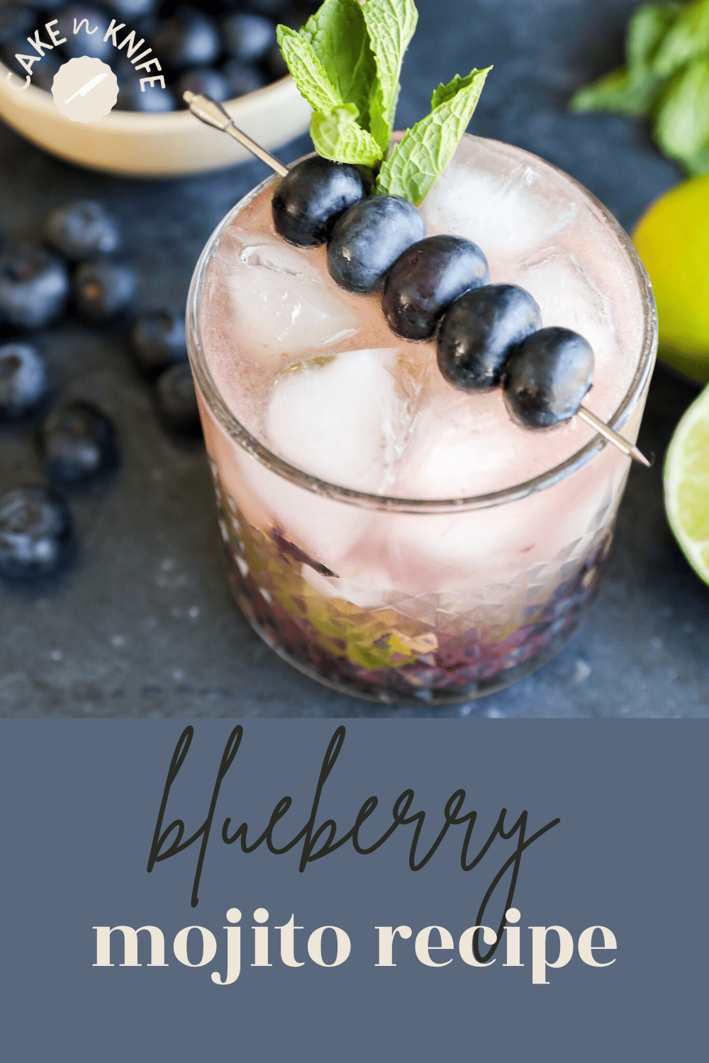 The Best Blueberry Mojito Recipe | Cake 'n Knife