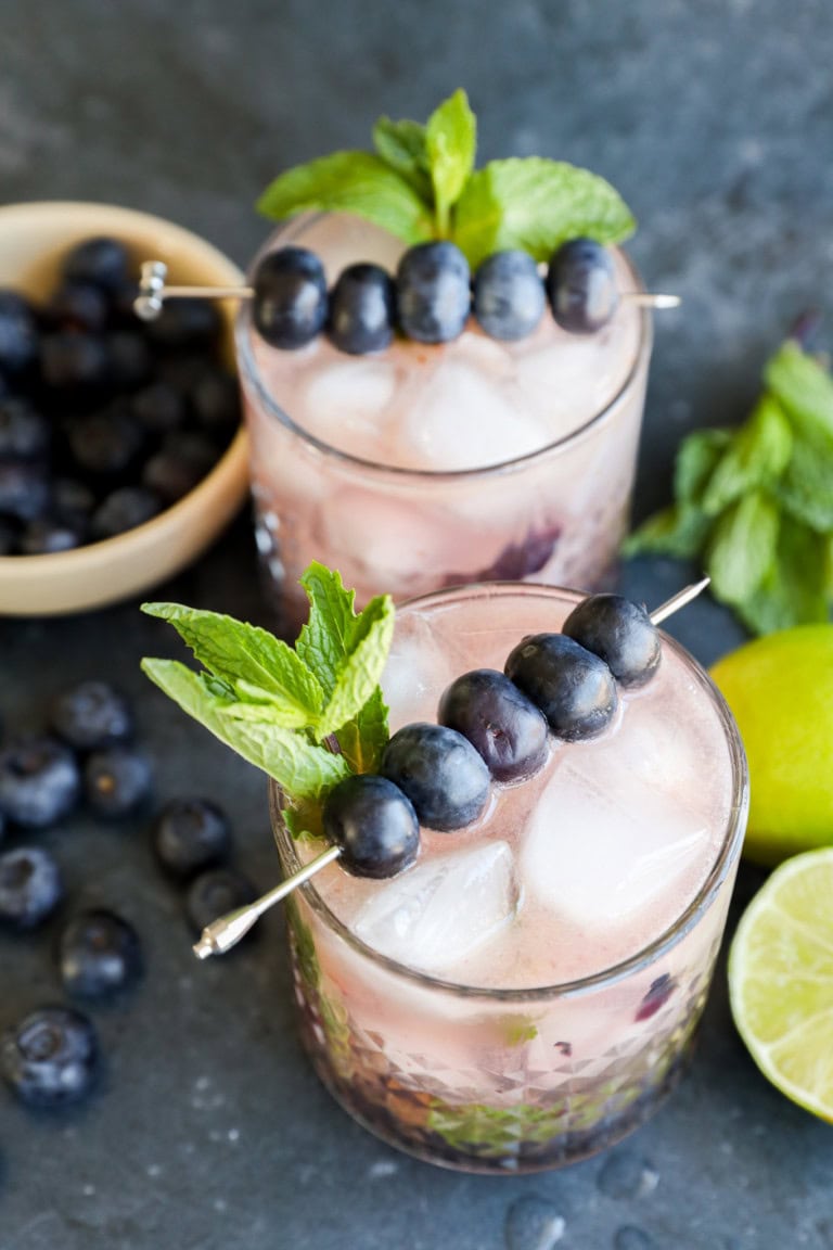The Best Blueberry Mojito Recipe | Cake 'n Knife