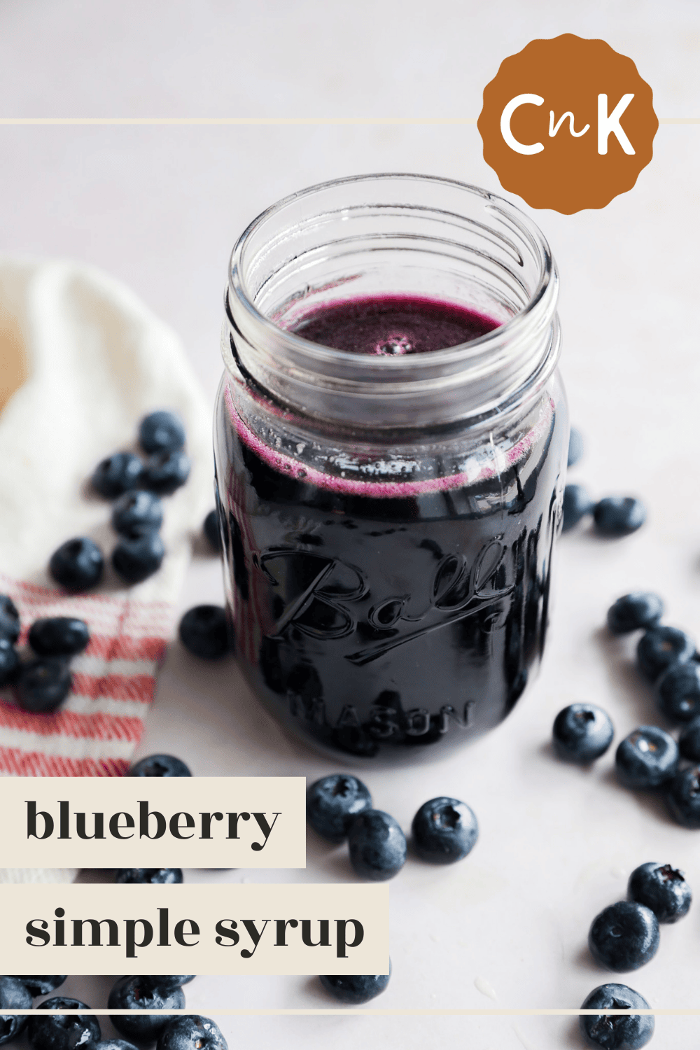 Blueberry Simple Syrup | Cake 'n Knife