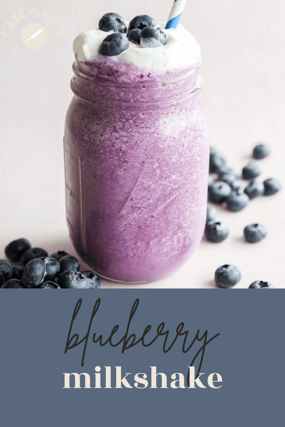 Blueberry Milkshake | Cake 'n Knife