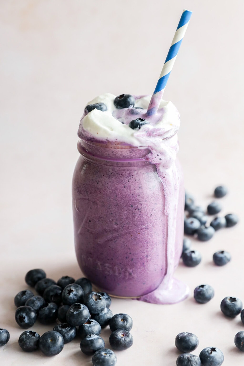 Blueberry Milkshake | Cake 'n Knife