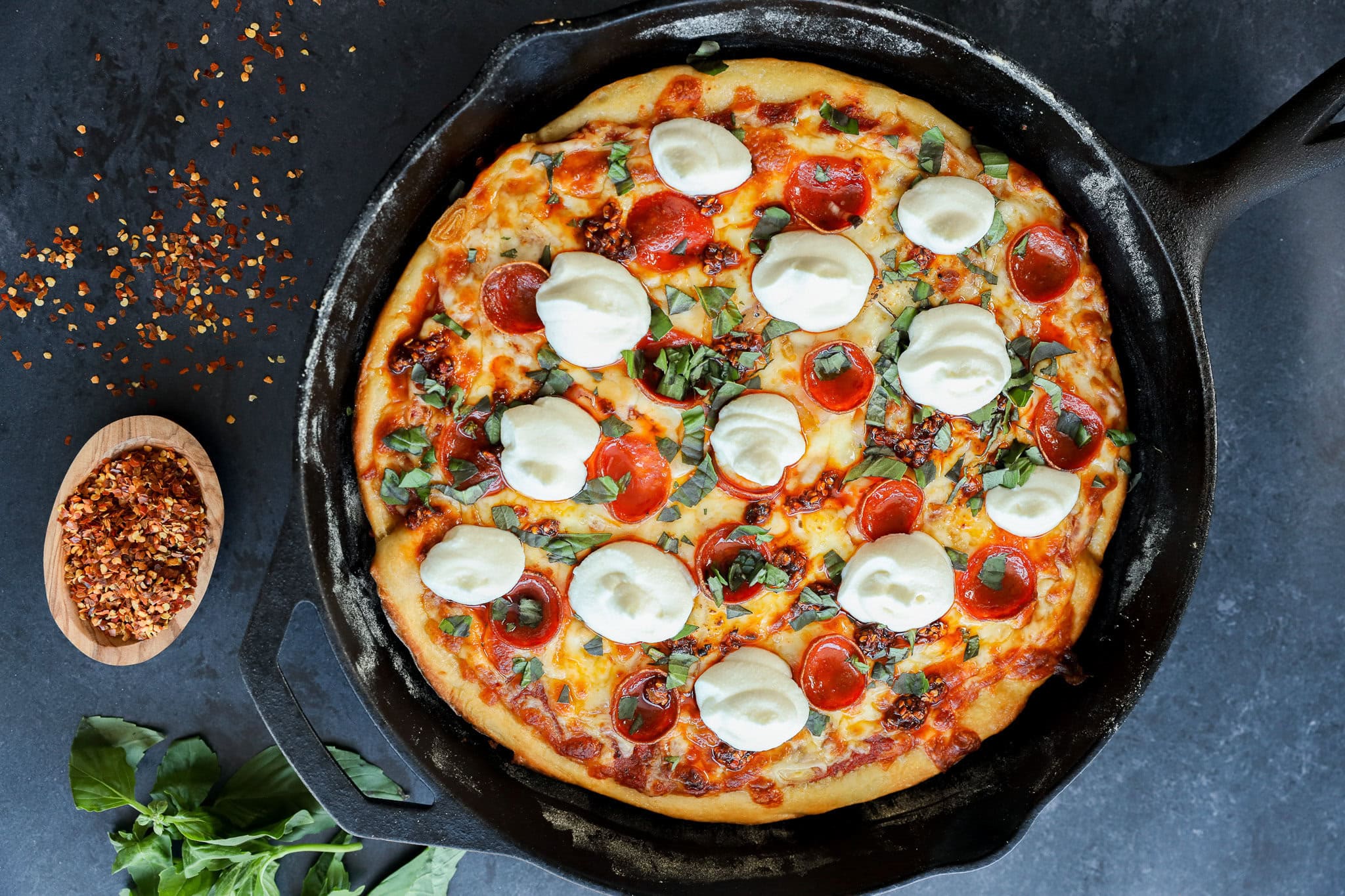 Spicy Pizza (with Chili Crisp & Hot Honey) – Easy Skillet Version ...