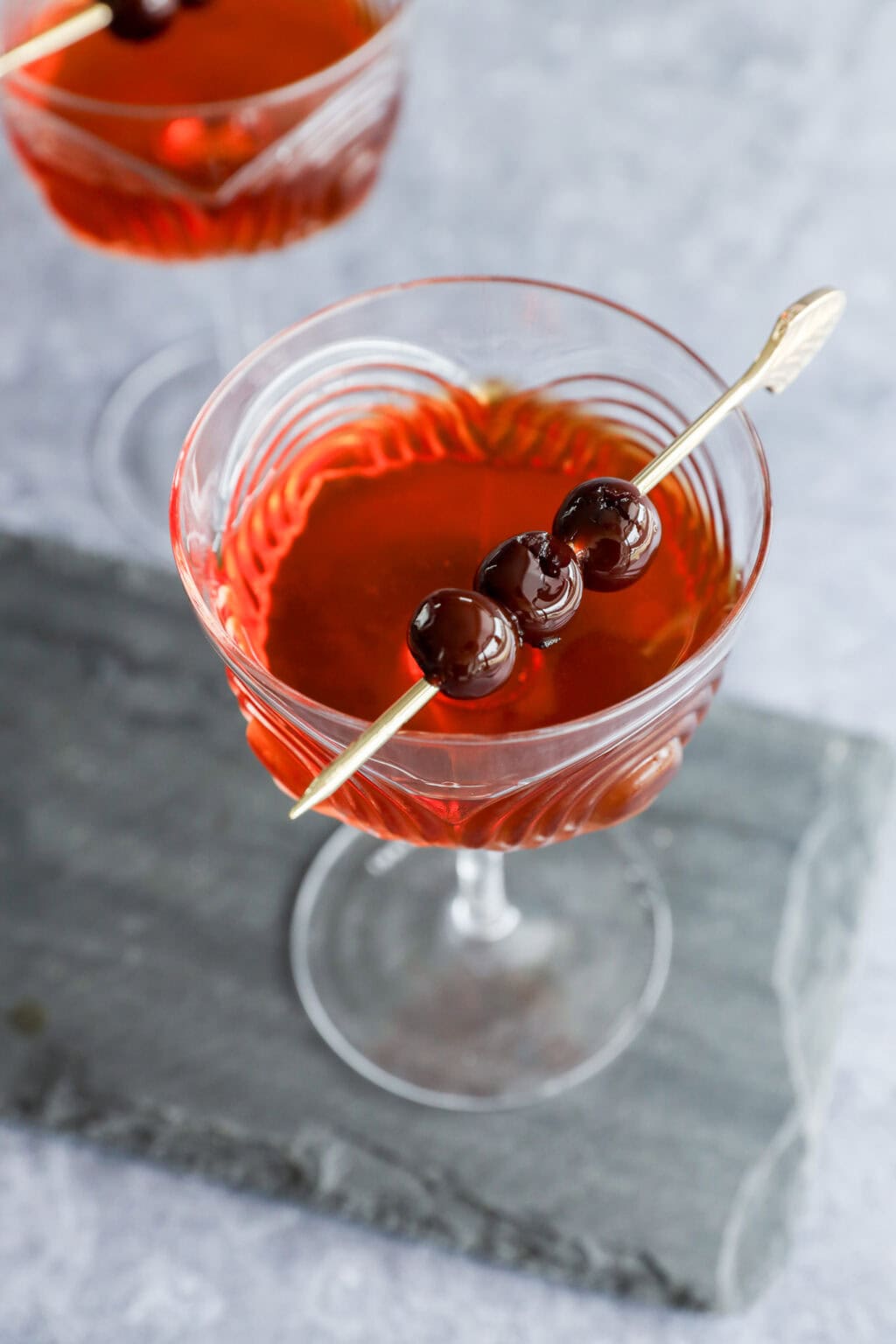 Black Manhattan Cocktail Recipe | Cake 'n Knife