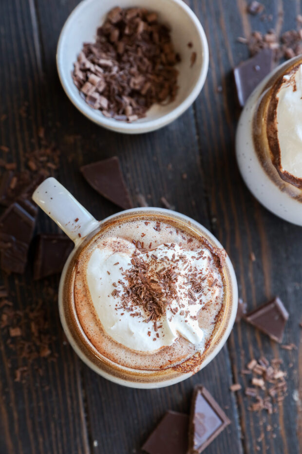Rich & Creamy Dark Chocolate Hot Chocolate | Cake 'n Knife