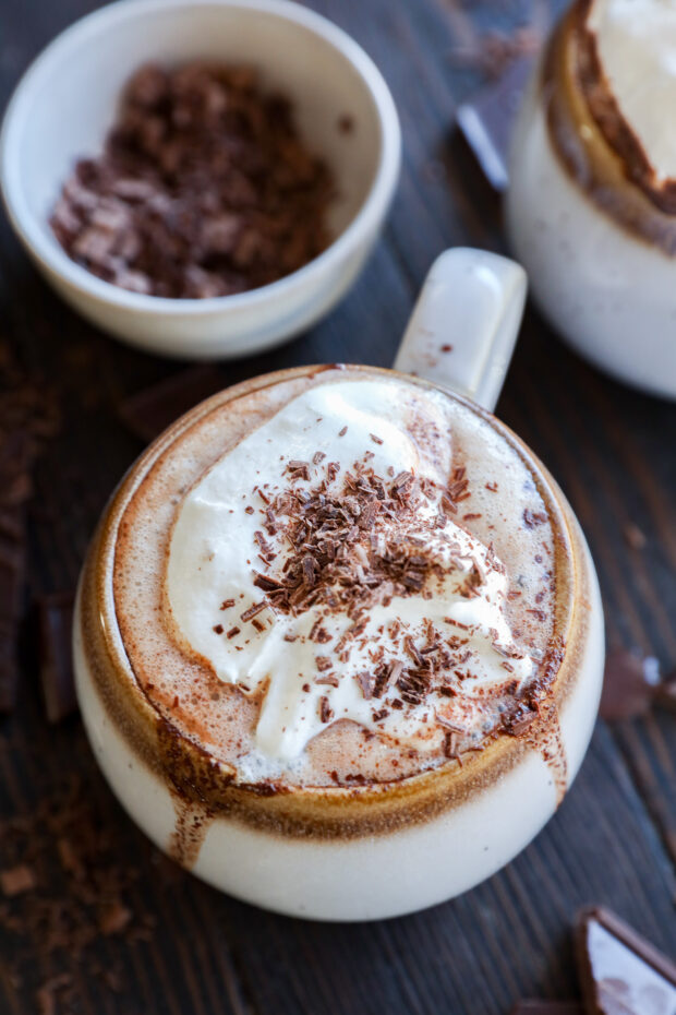 Rich & Creamy Dark Chocolate Hot Chocolate | Cake 'n Knife